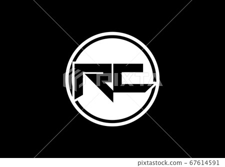 Initial Monogram Letter R C Logo Design Vector... - Stock Illustration ...