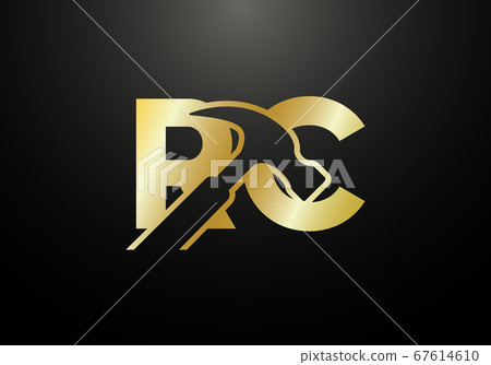 Initial Monogram Letter R C Logo Design Vector... - Stock Illustration ...