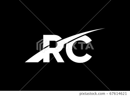 Initial Monogram Letter R C Logo Design Vector... - Stock Illustration ...
