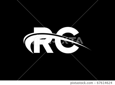 Initial Monogram Letter R C Logo Design Vector... - Stock Illustration ...