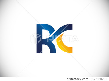 Initial Monogram Letter R C Logo Design Vector... - Stock Illustration ...
