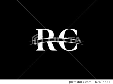 Initial Monogram Letter R C Logo Design Vector... - Stock Illustration ...