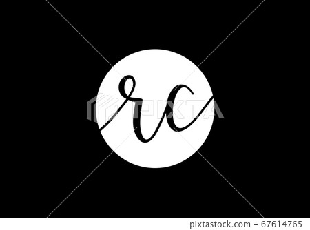 Initial Monogram Letter R C Logo Design Vector... - Stock Illustration ...