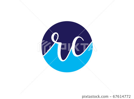 Initial Monogram Letter R C Logo Design Vector... - Stock Illustration ...