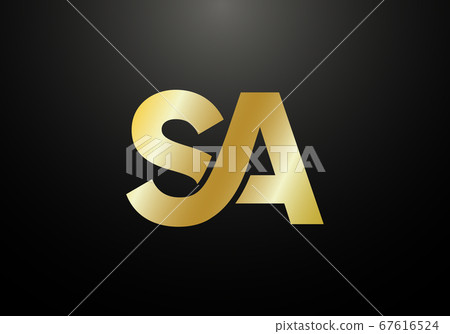 Initial Monogram Letter S A Logo Design Vector...-插圖素材 [67616524] - PIXTA圖庫
