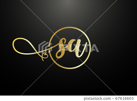 Initial Monogram Letter S A Logo Design Vector...-插圖素材 [67616603] - PIXTA圖庫