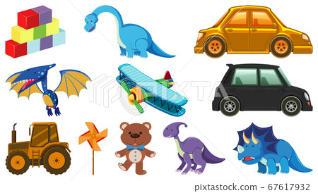 Set of various objects cartoon - Stock Illustration [67617932] - PIXTA