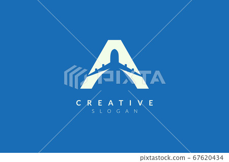 Vector illustration of plane shape design. - Stock Illustration ...