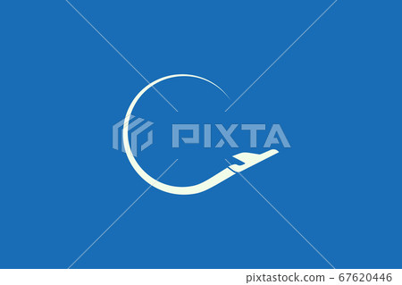 Vector illustration of plane shape design. - Stock Illustration ...