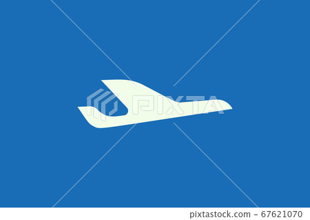 Vector illustration of plane shape design. - Stock Illustration ...