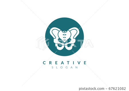 Vector illustration of pelvic bone shape design. - Stock Illustration ...