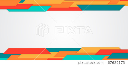 Abstract colorful background trapezium overlap - Stock Illustration ...