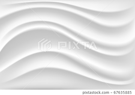 Cream wave texture in white color - Stock Illustration [67635885] - PIXTA