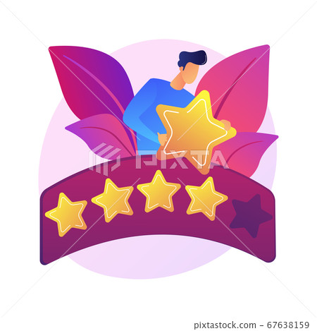 Five star grading vector concept metaphor - Stock Illustration ...