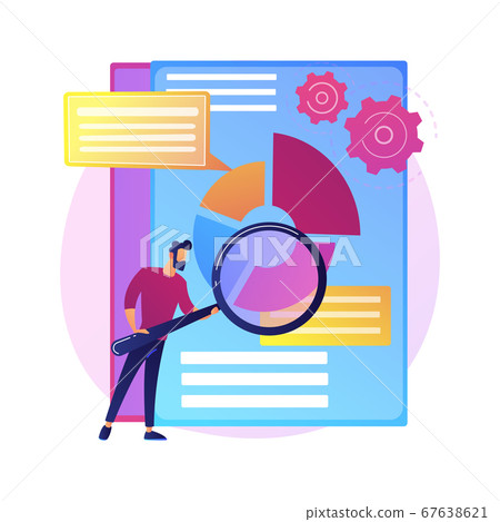 Business documents scanning vector concept... - Stock Illustration ...
