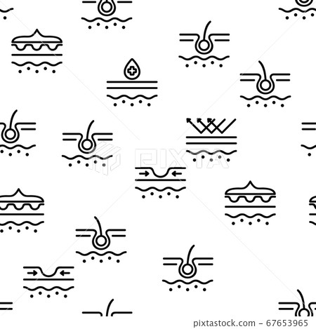Skin Care Vector Seamless Pattern - Stock Illustration [67653965] - PIXTA
