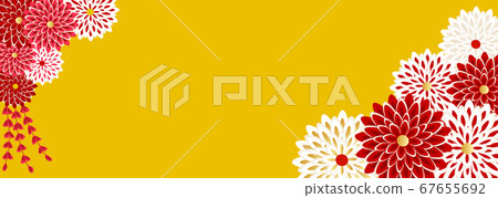 Background illustration of chrysanthemum... - Stock Illustration ...