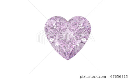 Pink diamond heart CG - Stock Illustration [67656515] - PIXTA