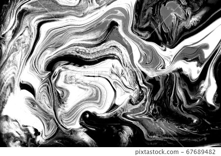 Black and white marbling background. Unique... - Stock Illustration ...