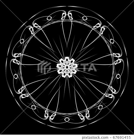Beautiful nine-sided polygon 20200718_003m... - Stock Illustration ...
