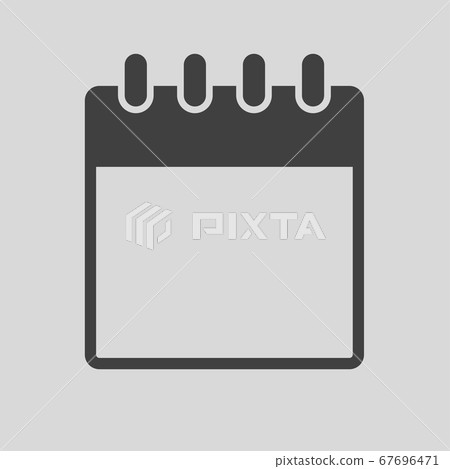 Vector icon square calendar day, empty space - Stock Illustration ...