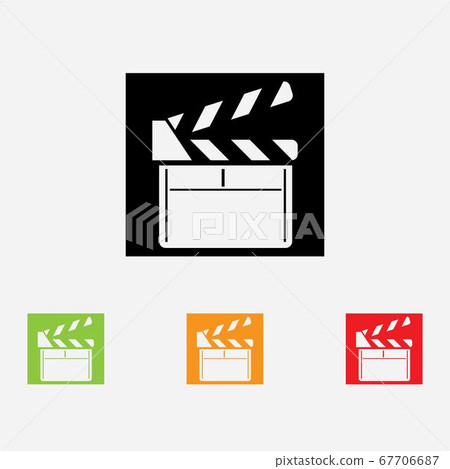 abstract film icon vector illustration template - Stock Illustration ...