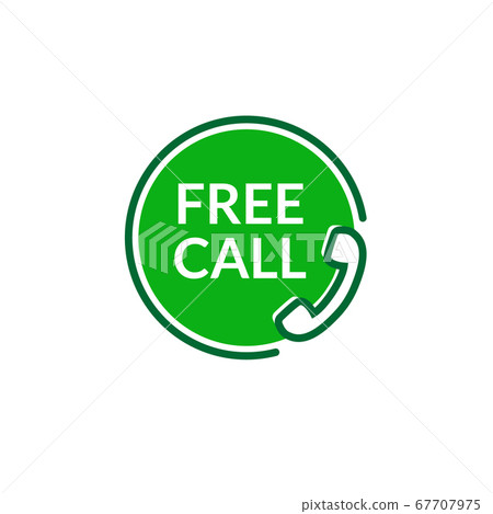 Free call vector icon. Free phone call care... - Stock Illustration ...