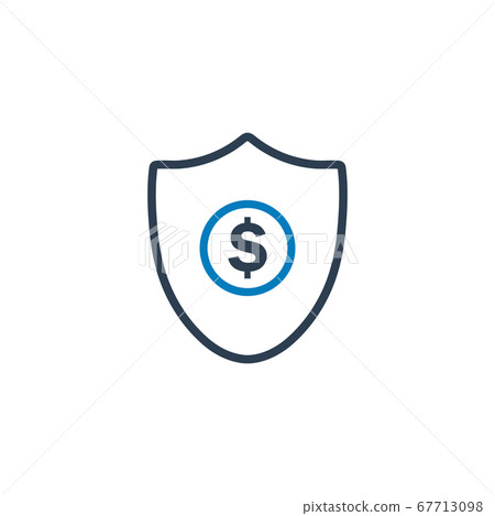 Fund Protection Icon. Editable Vector Symbol. - Stock Illustration ...