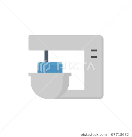 Dough kneading machine in food processing vector - Stock Illustration ...