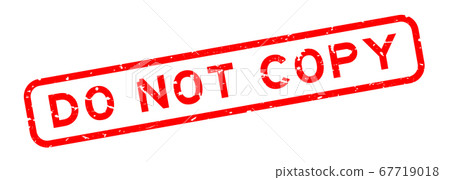 Grunge red do not copy word square rubber seal... - Stock Illustration ...
