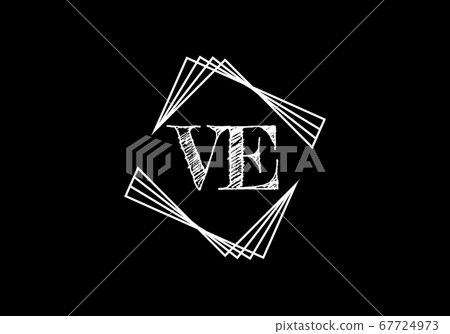 Initial Monogram Letter V E Logo Design Vector...-插圖素材 [67724973] - PIXTA圖庫