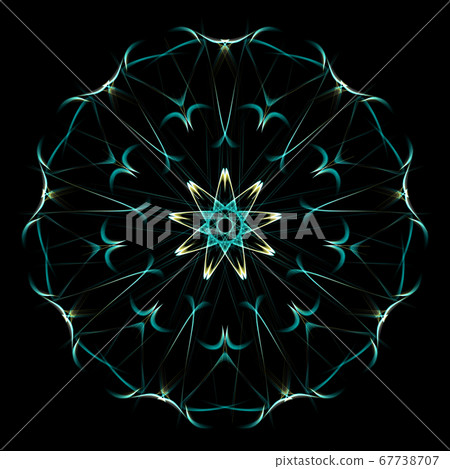 Beautiful nine-sided shape 20200724_004 - Stock Illustration [67738707 ...
