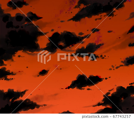 Illustration of disturbing inverted color sky - Stock Illustration ...