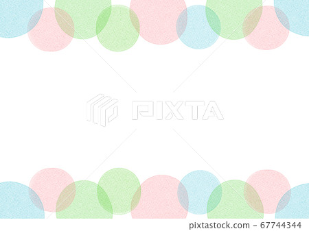 Watercolor style polka dot frame - Stock Illustration [67744344] - PIXTA