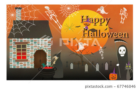 halloween, god of death, sorceress - Stock Illustration [67746846] - PIXTA