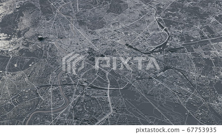 Rome city 3d map. 3d illustration - Stock Illustration [67753935] - PIXTA