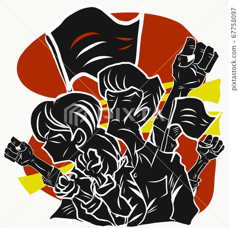 people protesters vector image for Protest or - Stock Illustration ...