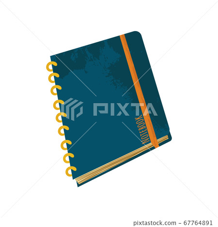 Notebook vector illustration in flat cartoons... - Stock Illustration ...