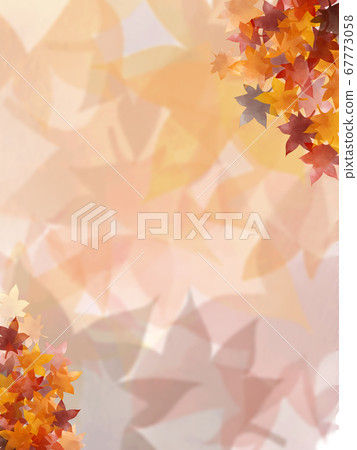 Autumn leaves maple background (vertical) - Stock Illustration ...