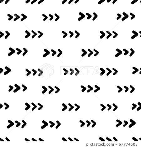 Seamless pattern with arrow shapes, vector... - Stock Illustration ...