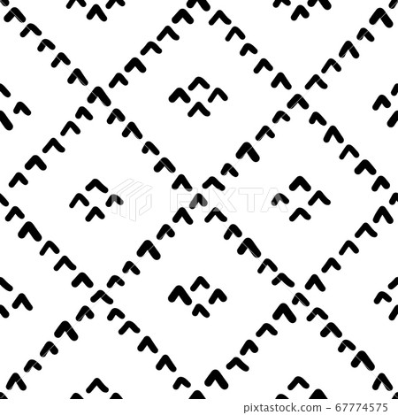 Seamless pattern with arrow shapes, vector... - Stock Illustration ...