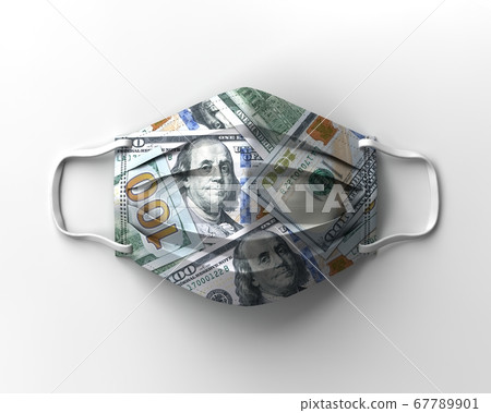 Dollar mask - Stock Illustration [67789901] - PIXTA