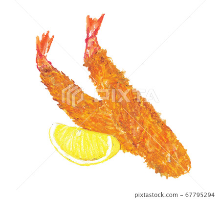 Illustration shrimp fried - Stock Illustration [67795294] - PIXTA