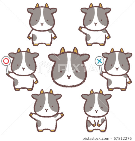 Cow variation set - Stock Illustration [67812276] - PIXTA