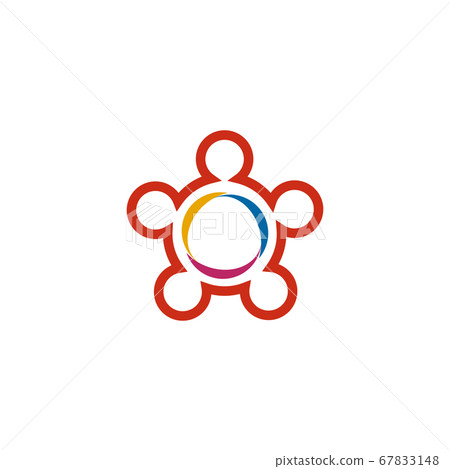 Community and team work logo design vector - Stock Illustration ...