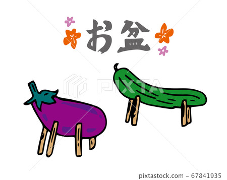 Obon festival horses - Stock Illustration [67841935] - PIXTA