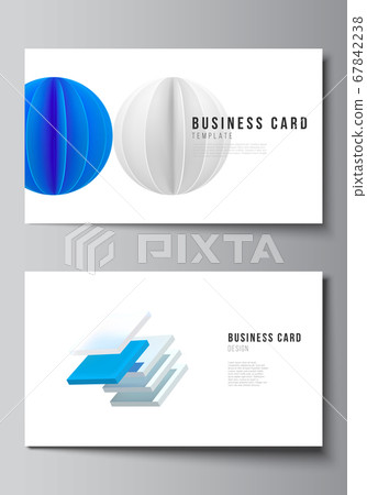 Vector layout of two creative business cards... - Stock Illustration ...