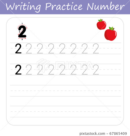 Writing practice number two - Stock Illustration [67865409] - PIXTA