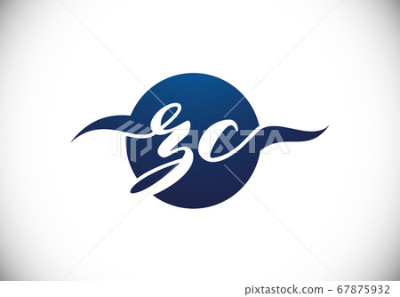 Initial Monogram Letter Z C Logo Design Vector... - Stock Illustration ...