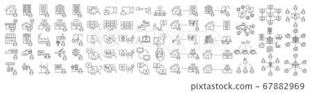 Telework icon set - Stock Illustration [67882969] - PIXTA